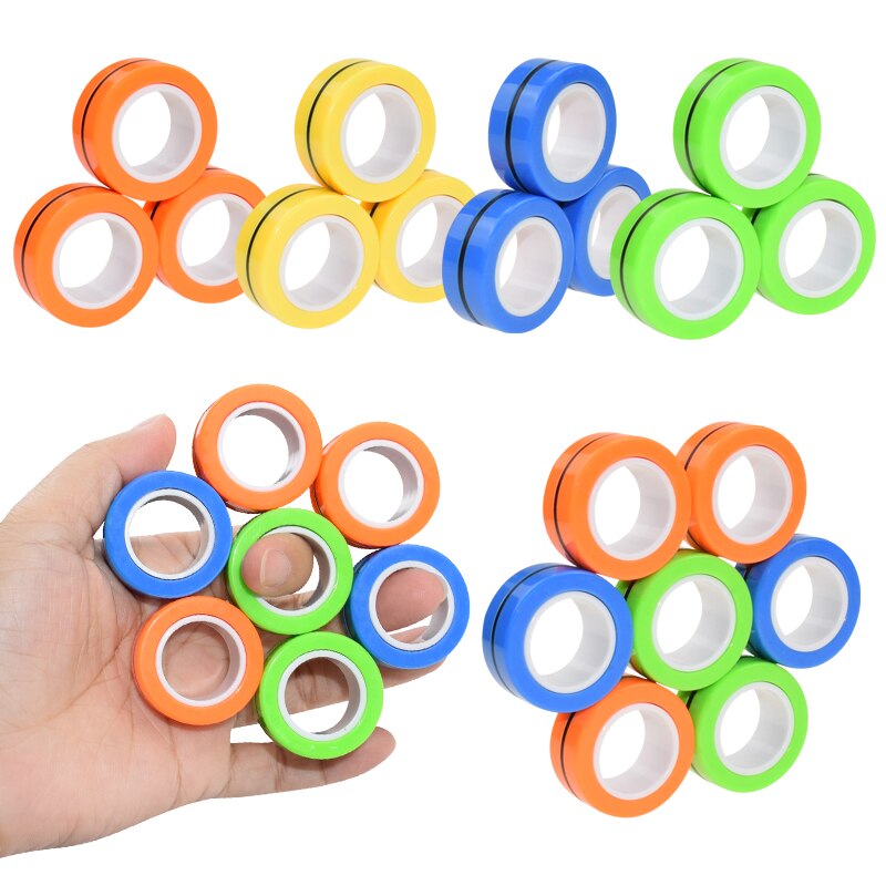 Anti-Stress Finger Magnetic Rings For Autism ADHD ... – Grandado