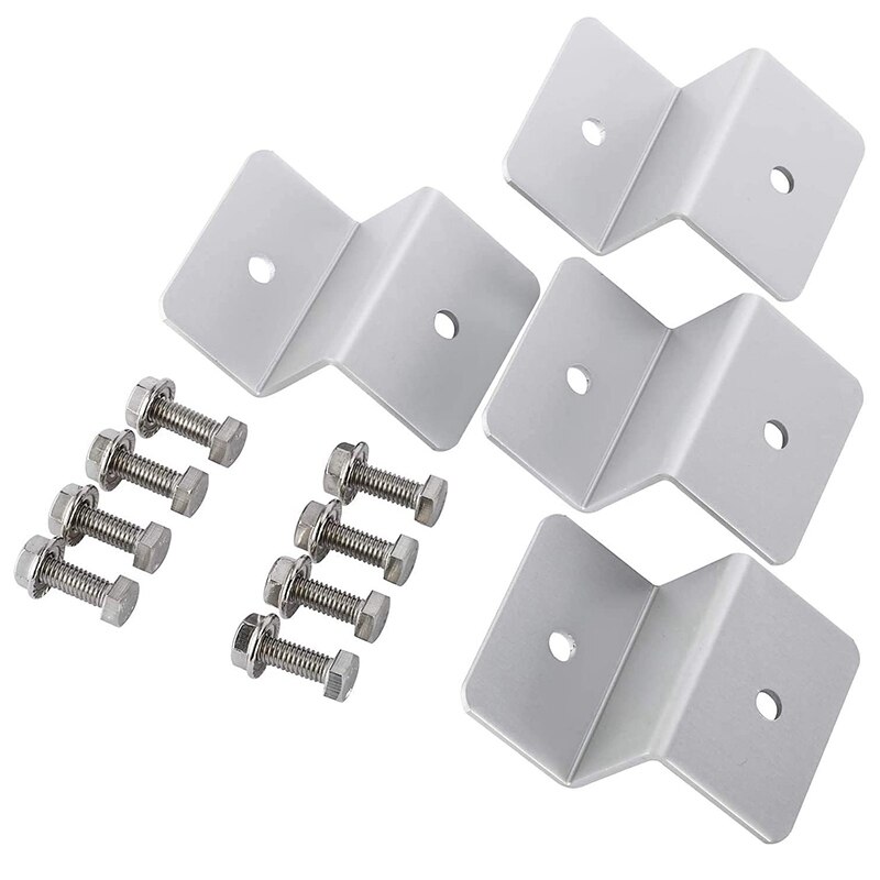 4 Sets Solar Panel Mount Mounting Z Bracket Set RV... – Grandado