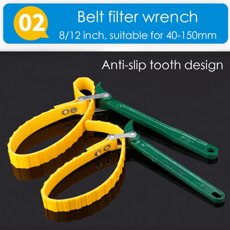Belt Wrench oil filter puller Strap SpannerChain O... – Vicedeal