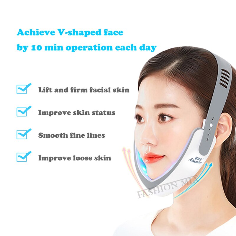 V-Shape Face Lift Tools Micro-current Facial Massa... – Grandado