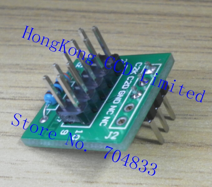 10 pin JTAG to C2 adapter plate – Vicedeal