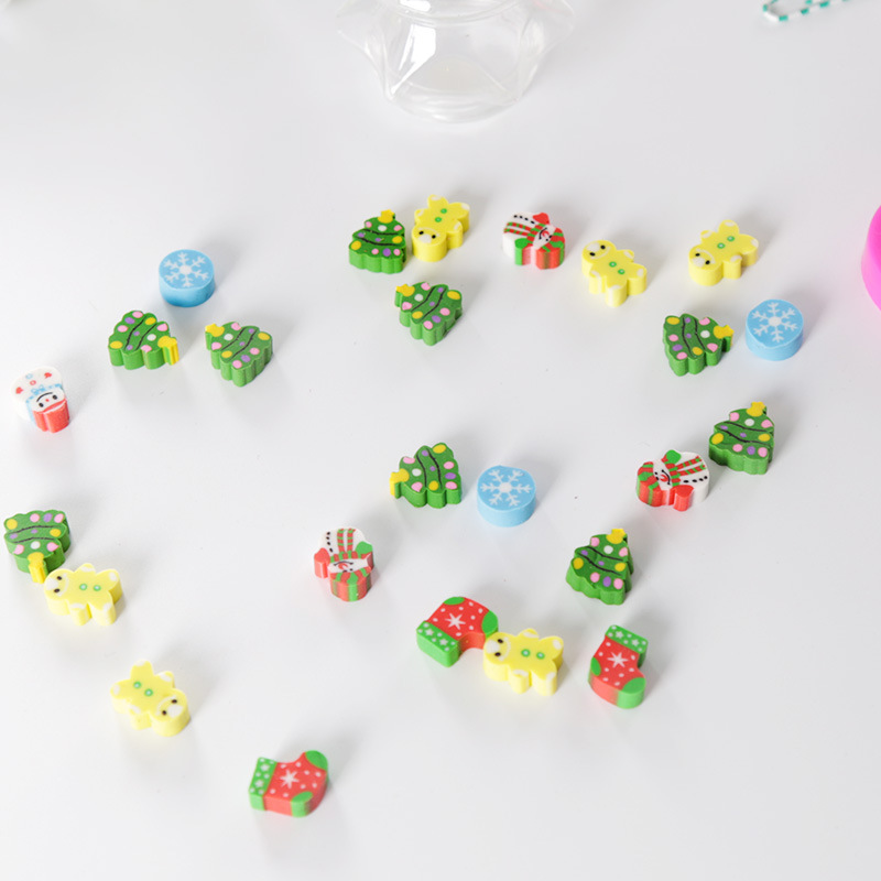 Christmas Santa Tree Mini Eraser Kawaii Students S... – Grandado