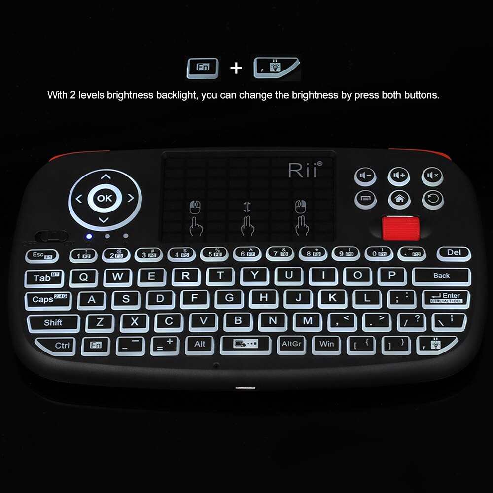 Rii i4 Mini Bluetooth Keyboard 2.4GHz Dual Modes H... – Grandado