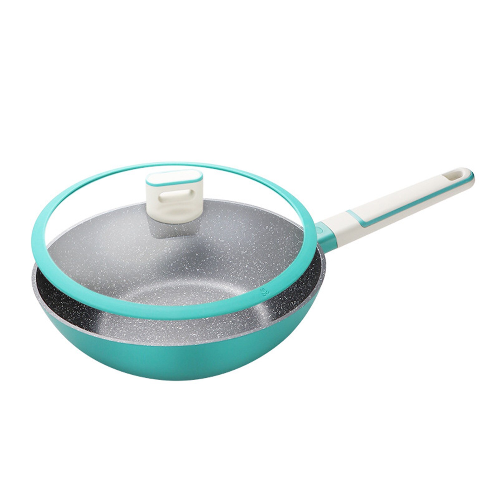 Kitchen Stir Fry Pan Nonstick Wok With Lid Inducti... – Grandado