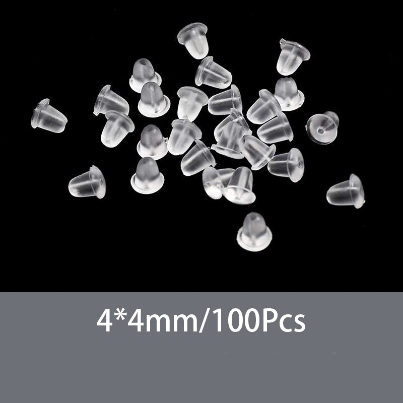200/100pcs Soft Silicone Rubber Earring Back Stopp... – Grandado