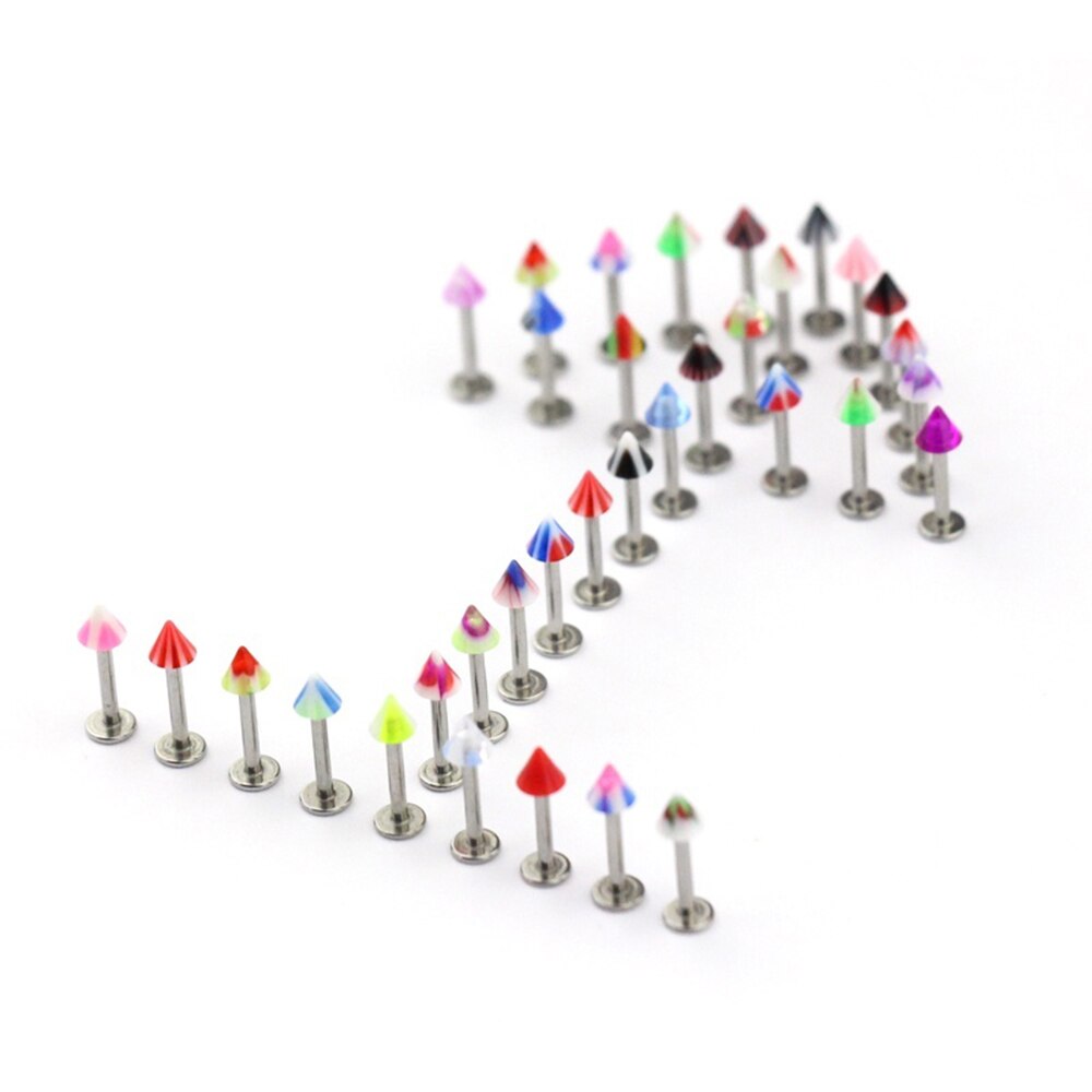 10 unids/lote acrílico labial labret Monroe anillo... – Grandado