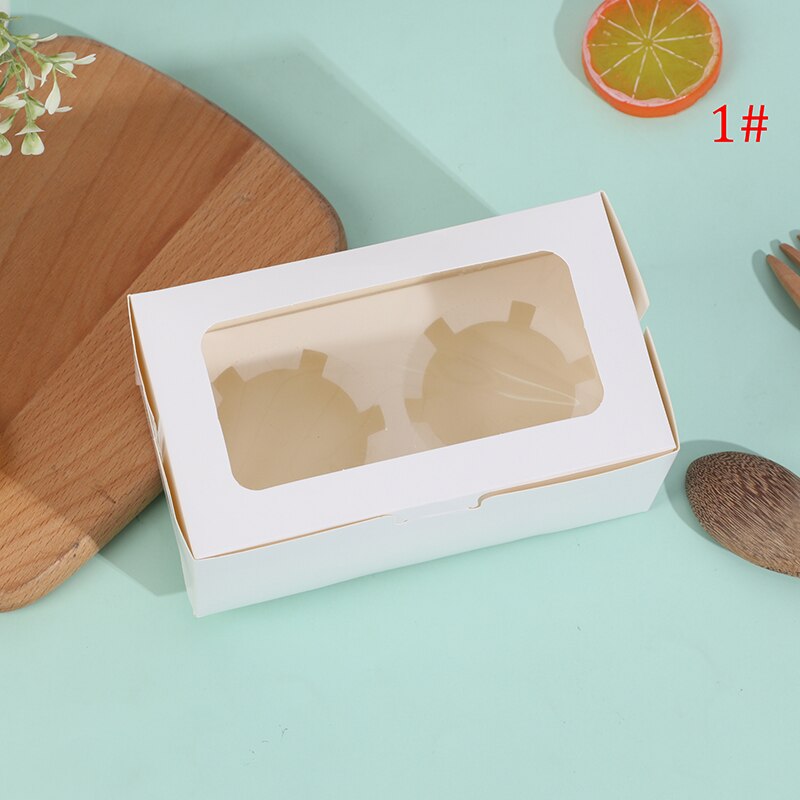 5pcs Kraft Paper Cupcake Packing Box with Window C... – Grandado