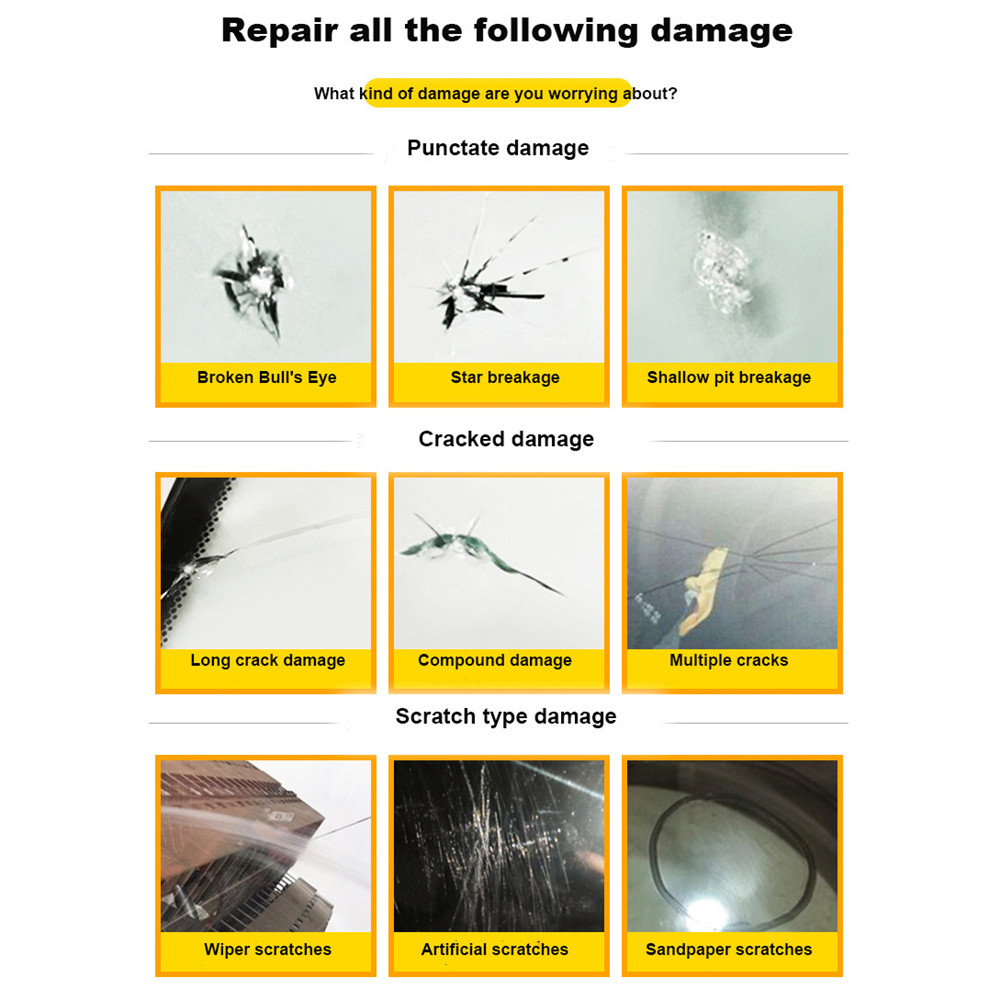 Windshield Repair Kits Car Window Glass Repair Too... – Grandado