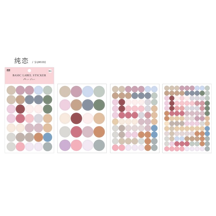 384 Pcs Daily Week Month Round Color Dots Colored ... – Grandado