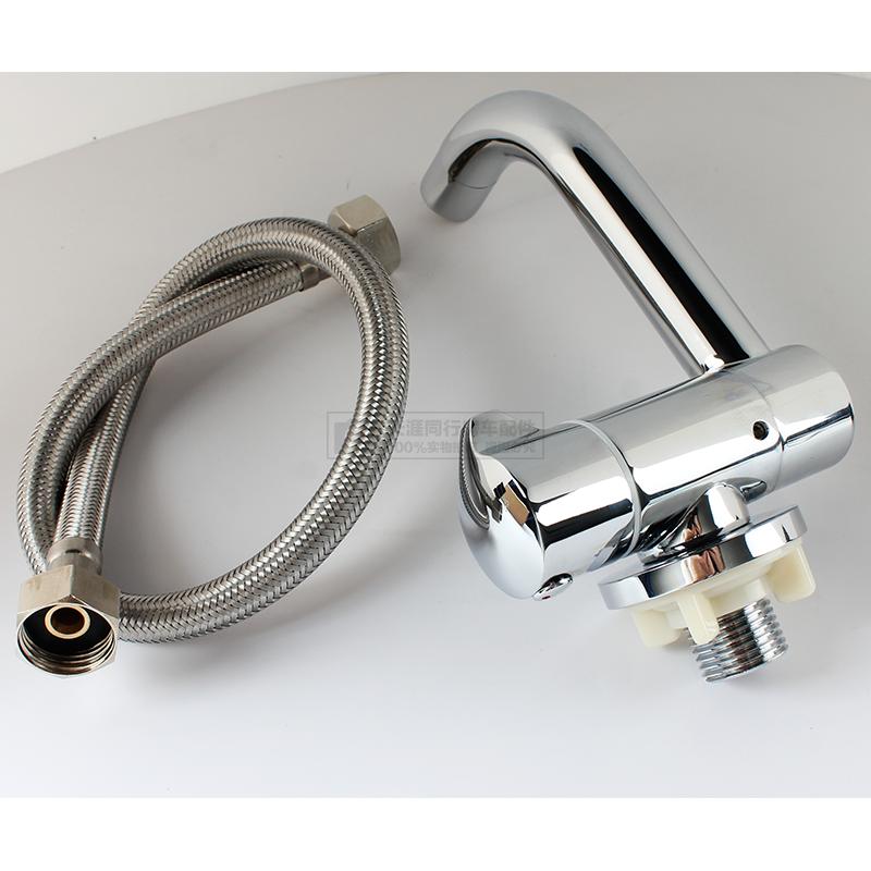 RV retrofit accessories single cold faucet folding... – Grandado