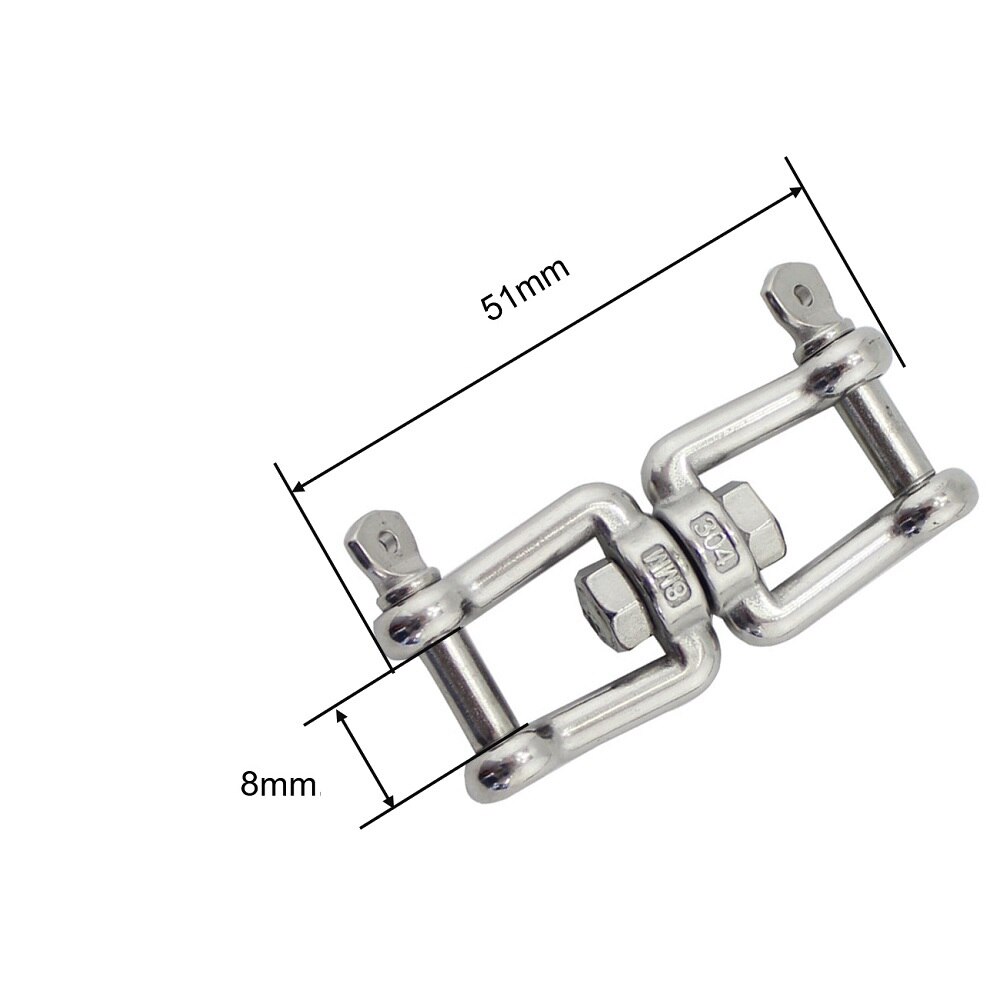 5PCS Jaw And Jaw Anchor Swivel 304 Stainless Steel... – Grandado
