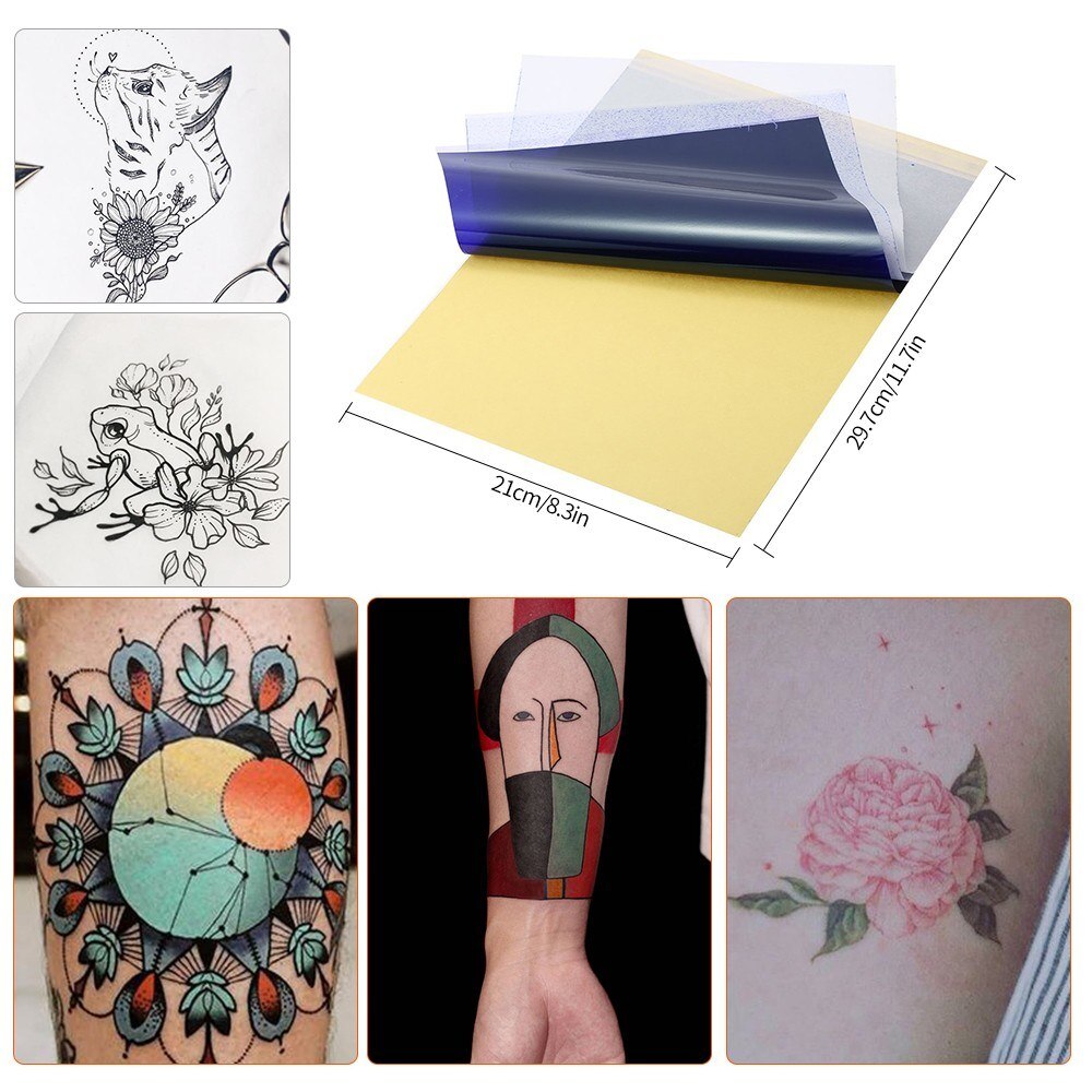Tattoo Transfer Paper 100 Sheets Tattoo Stencil Pa... – Grandado