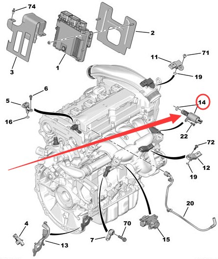 Głowica cylindra robić silnika elektrozawór 1922V9... – Grandado