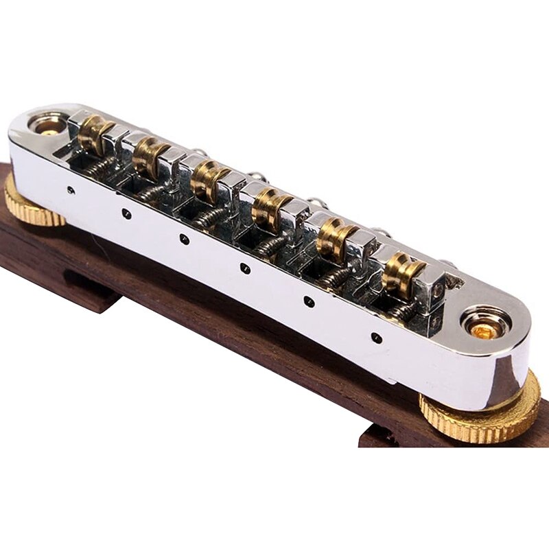 Archtop jazz guitar bridge med guldrullesadel pali... – Grandado