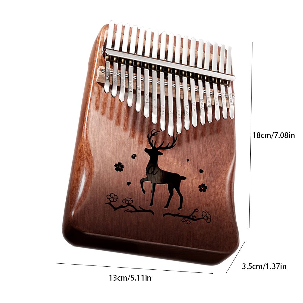 Kalimba 17 Key Thumb Piano Mahogany Wooden Mbira M... – Vicedeal