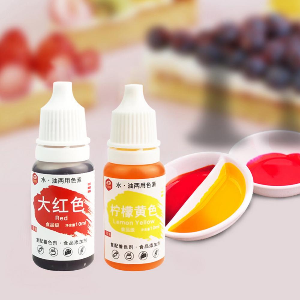 12 Colors Cake Food Coloring Set 10ml Natural Ink ... – Grandado