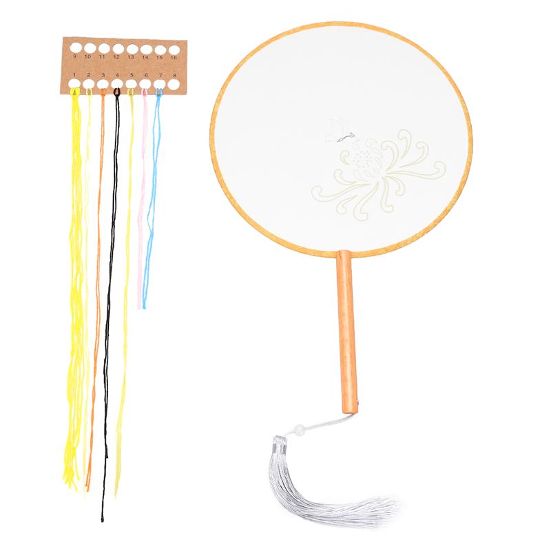 Embroidery Silk Fan Kit Chinese Fan Making Materia... – Grandado