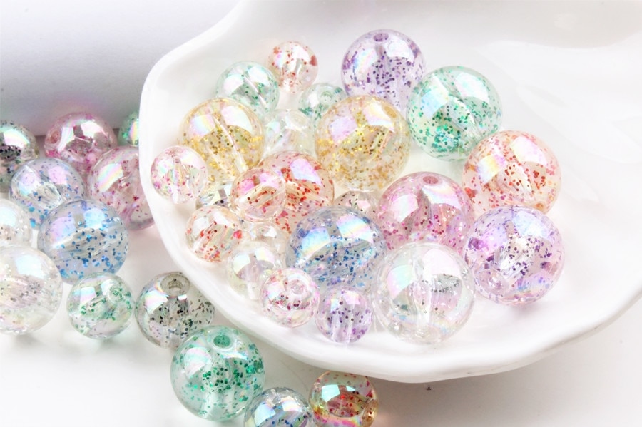 star AB color transparent glitter pearl beads for ... – Vicedeal