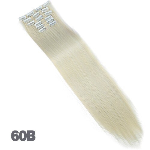 Difei Blonde Natuurlijke Lange Hair Extensions 6 S... – Vicedeal