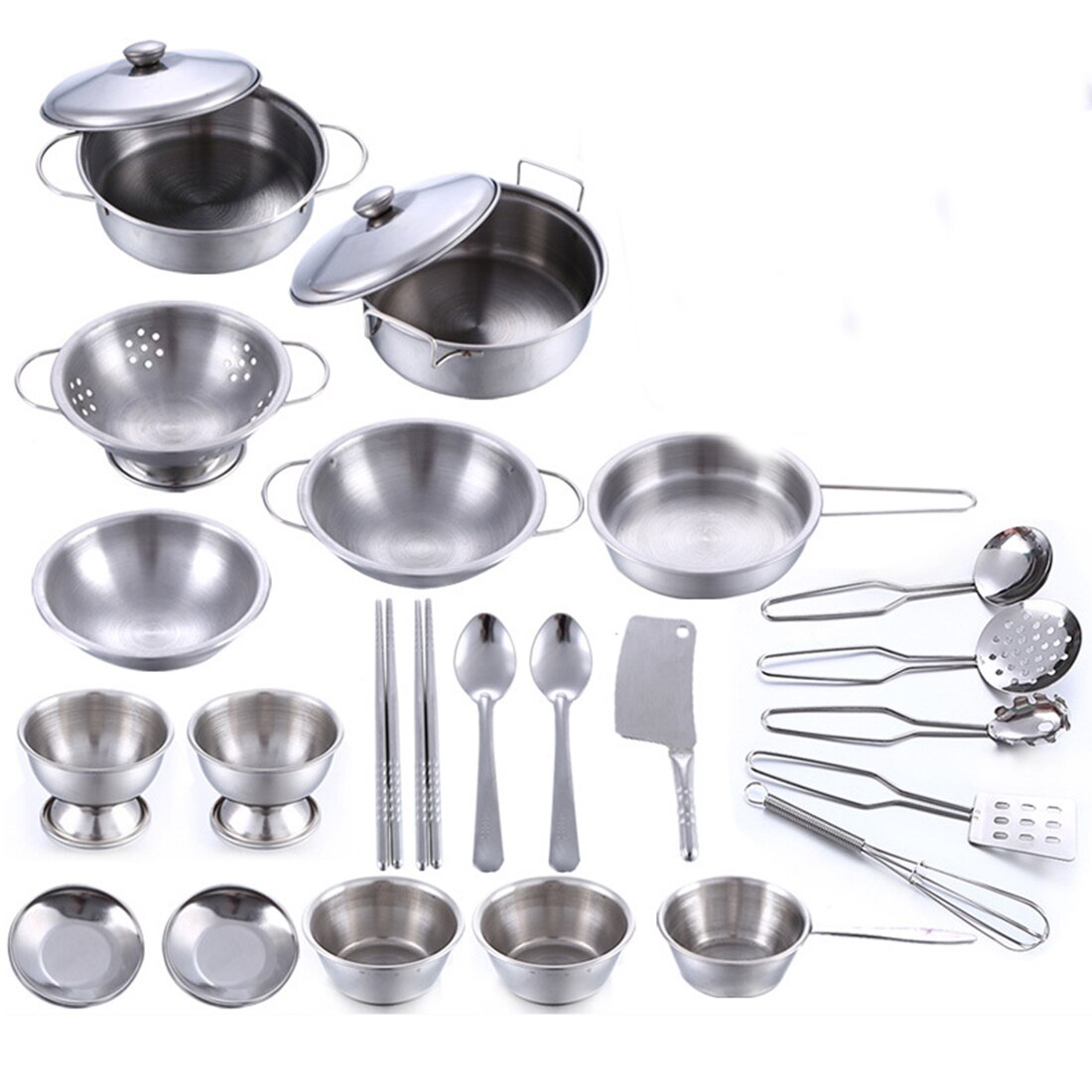 16/25/32Pcs Stainless Steel Miniature Cooking Set ... – Vicedeal