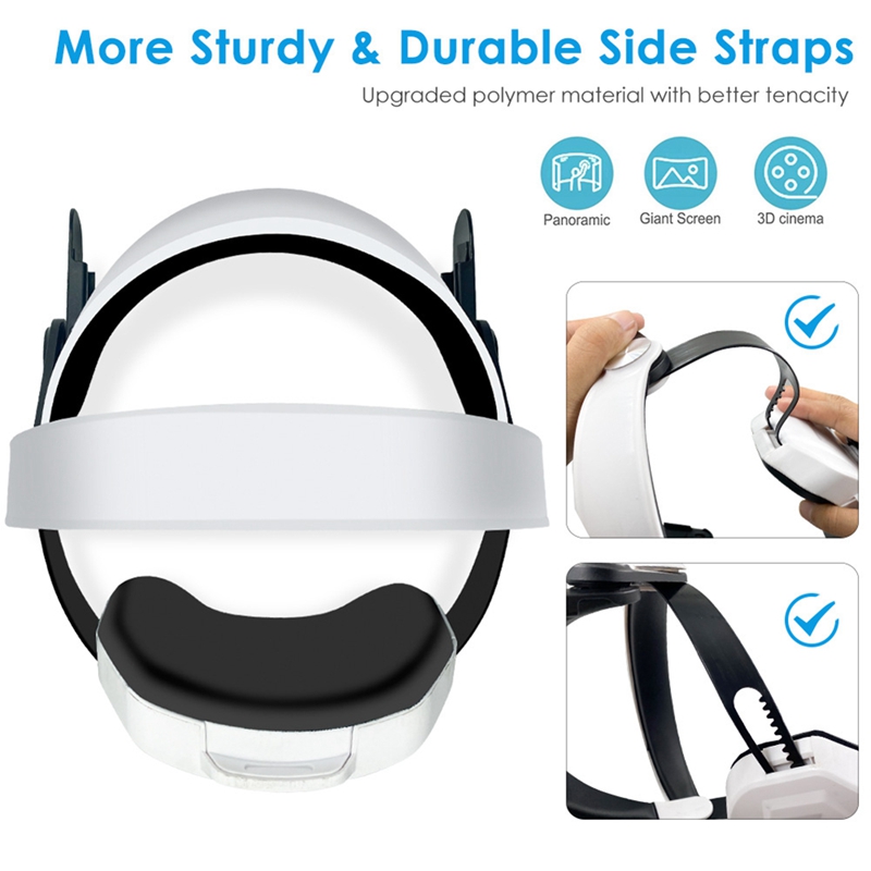 For Oculus Quest 2 Head Strap VR Adjustable Rechar... – Grandado
