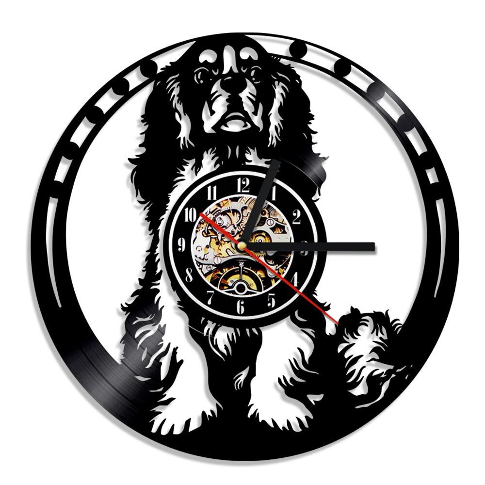 Cavalier King Charles Spaniel Dog Vinyl Clock Pet ... – Vicedeal