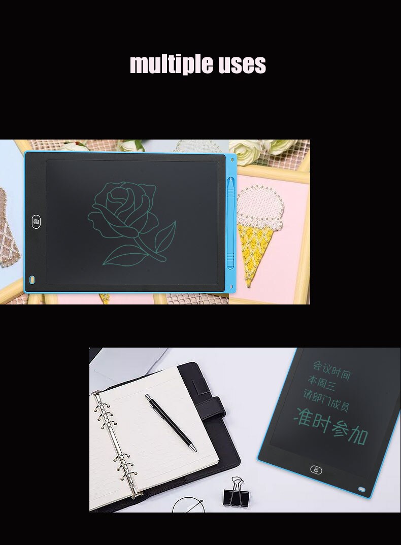 12-inch electronic writing board LCD children graf... – Grandado