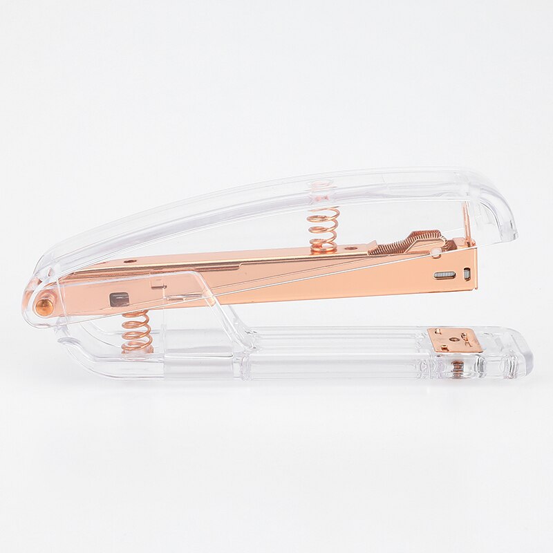 Luxury Rose Gold Metal Manual Stapler Transparent ... – Grandado