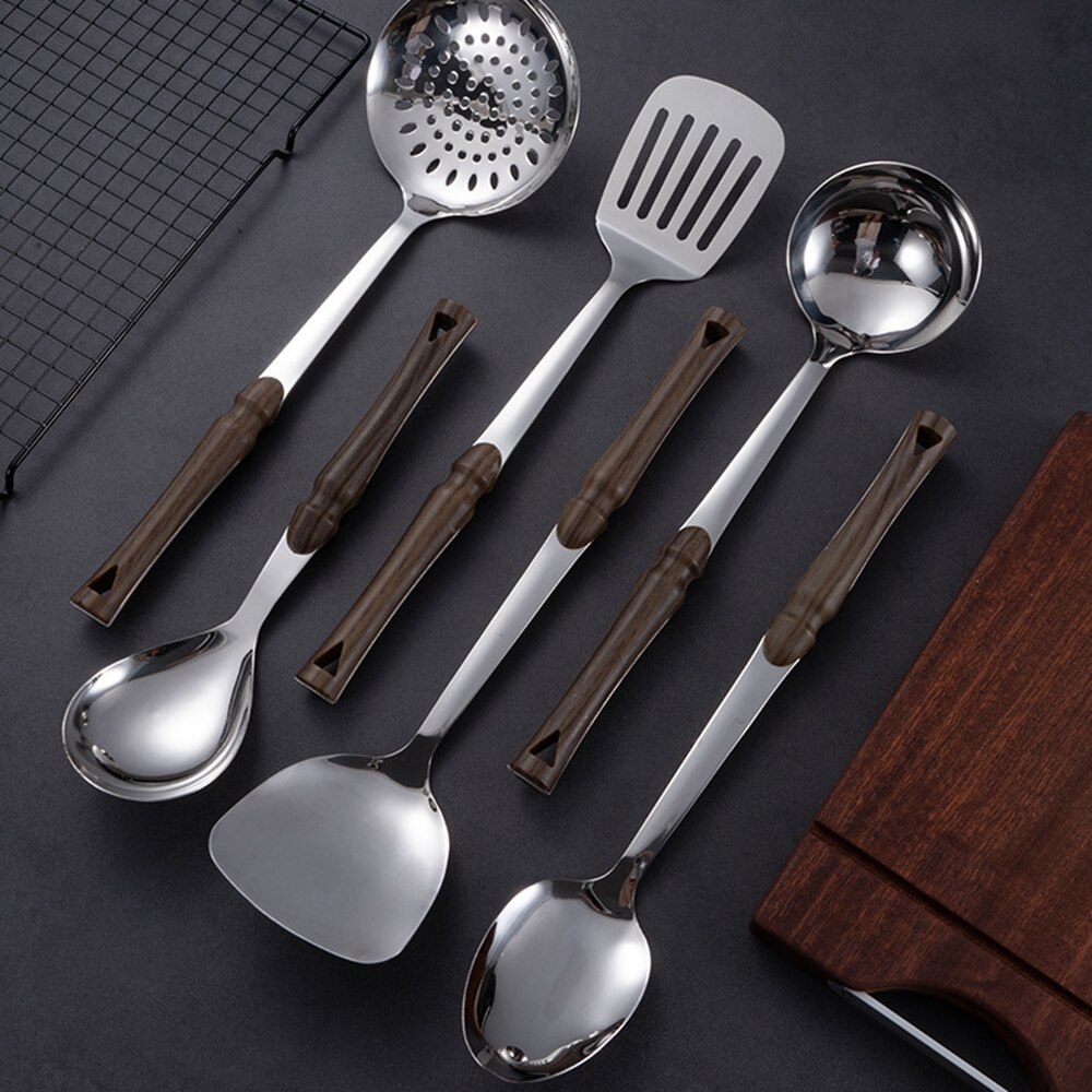 Kitchen Utensil Cooking Heat Resistant Wooden Hand... – Grandado
