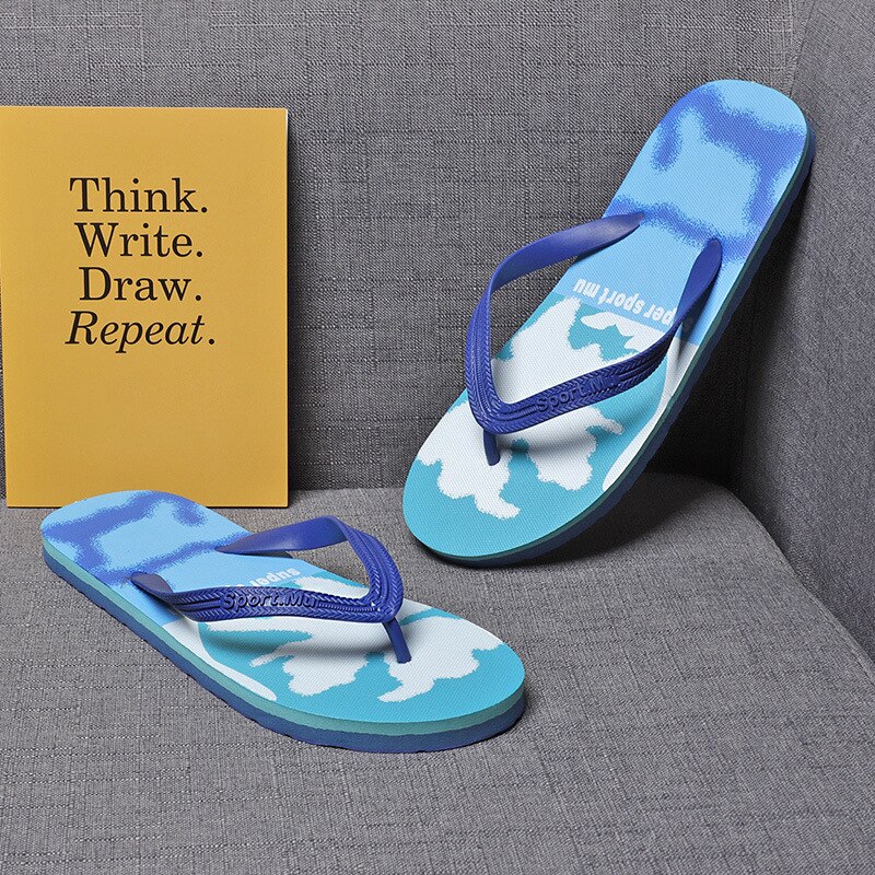 rubber beach slippers summer outdoor surfing flip-... – Grandado