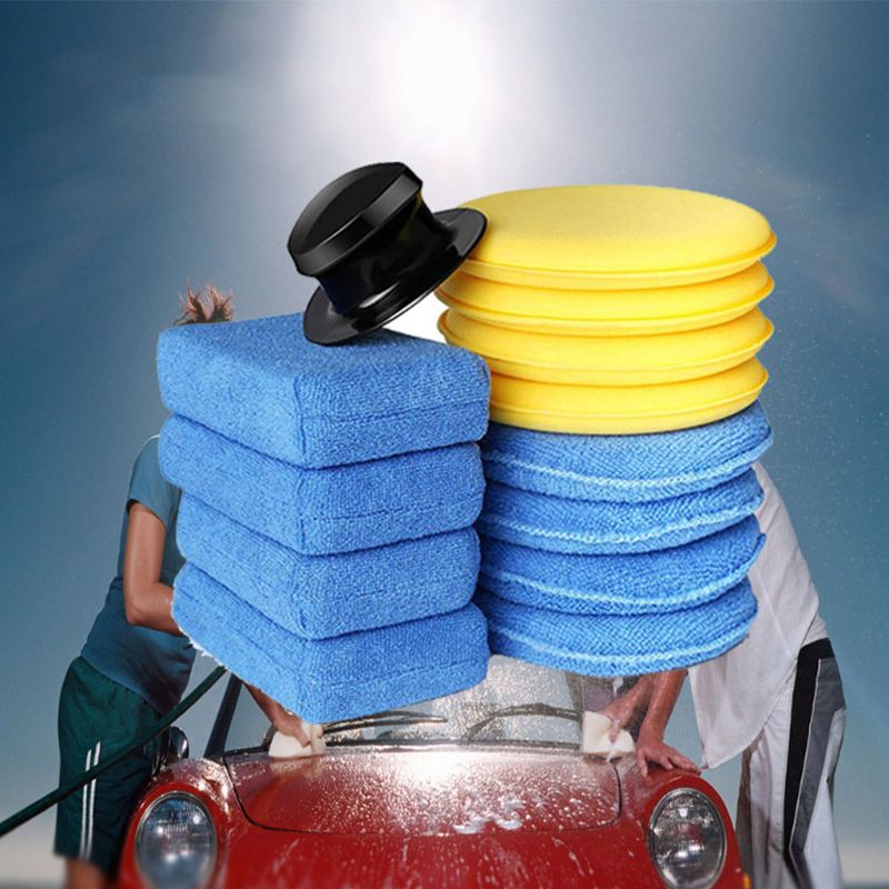 13 Pcs Car Polish Wax Foam Sponges Set Scratch Fre... – Vicedeal