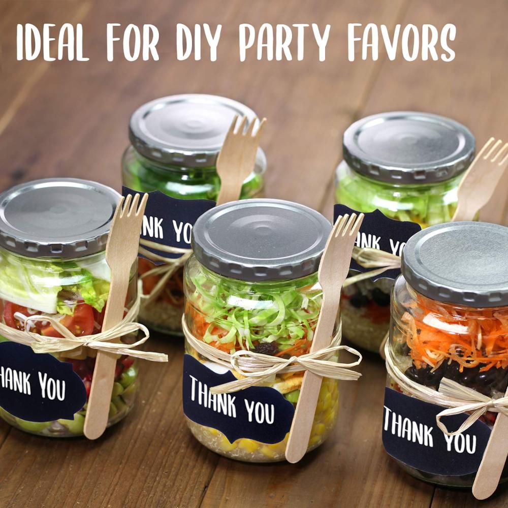 80Pcs/lot Reusable Waterproof Glass Bottle Jar Sti... – Grandado