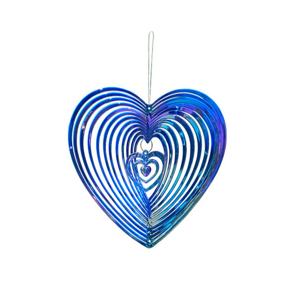 Beating Heart Wind Spinner Geometric Art Heart Win... – Grandado