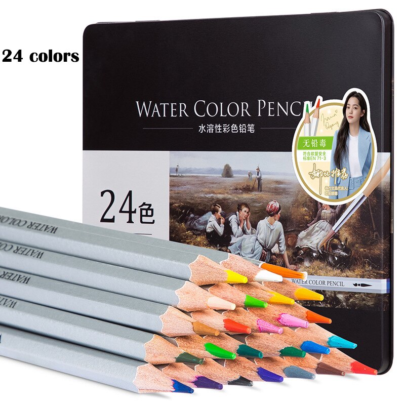 24 zu 48 Farben Eisen Boxed Bunte Bleistift Malere... – Vicedeal
