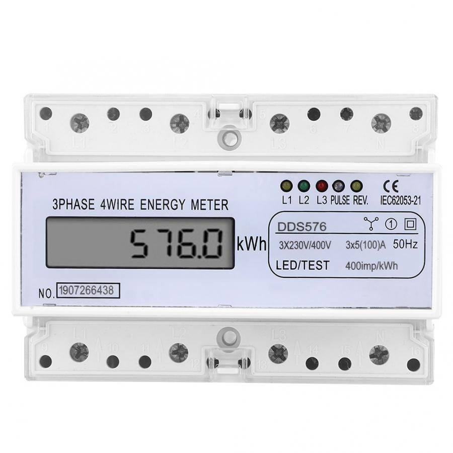 energy meter DDS576 Watt Hour Meter LCD Display 3 ... – Grandado