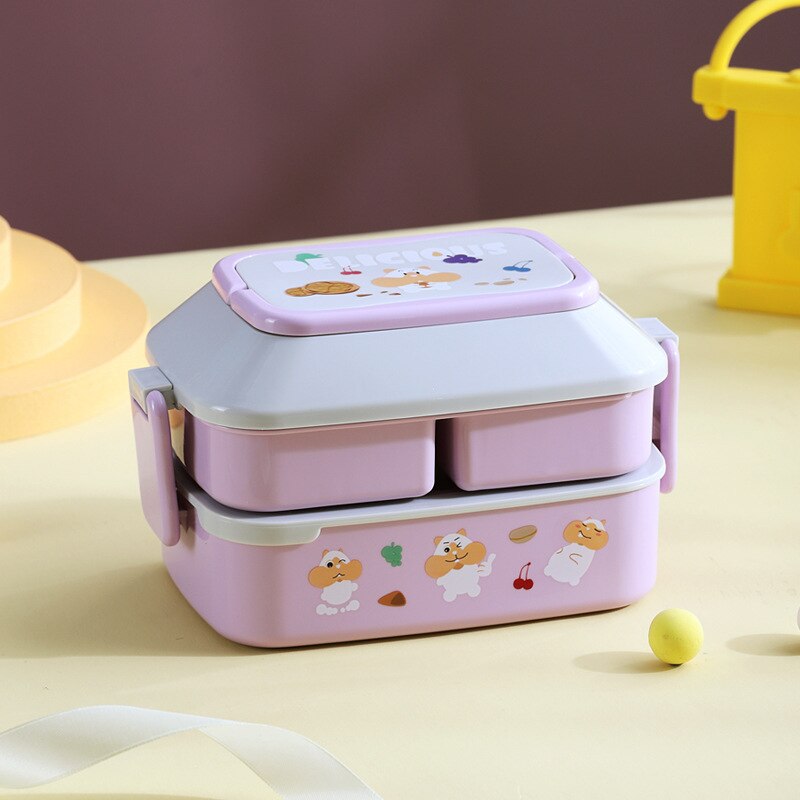 Portable Lunch Box For Girls School Kids Plastic P... – Vicedeal