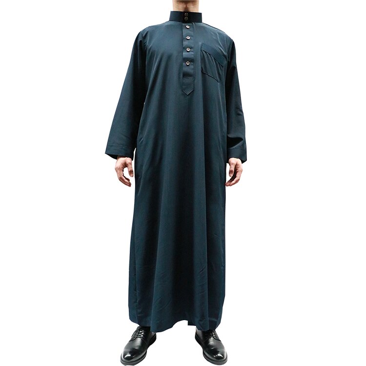 Man Winter Thick Full Sleeve Jubba Thobe Muslim Tr... – Grandado