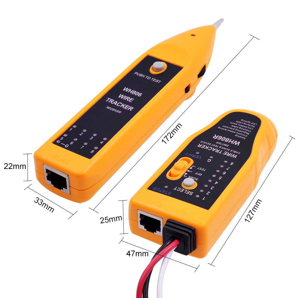 MJTEK WH806R Telephone Wire Tracker Network Cable ... – Grandado