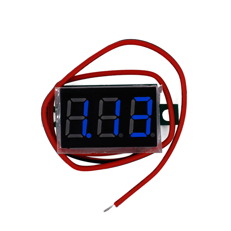 Red LED display Mini Digital 4.5v-30v Voltmeter te... – Grandado