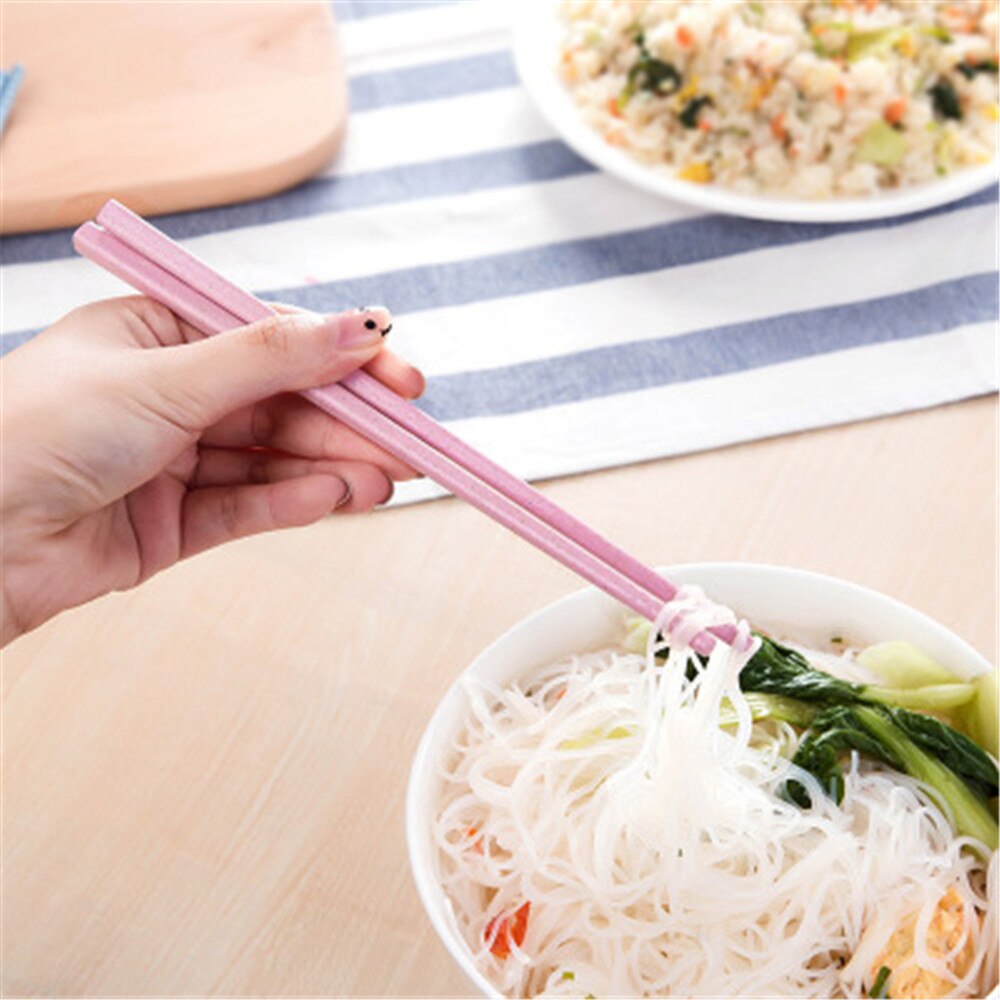 1 Pairs Non-slip Wheat Straw Chopsticks Household ... – Grandado