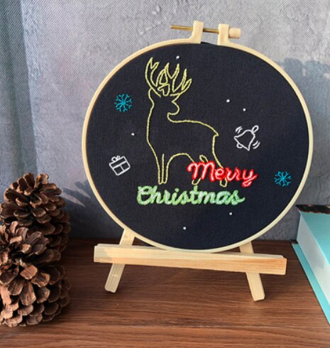 20 * 20 cm plant and flower European embroidery ki... – Grandado