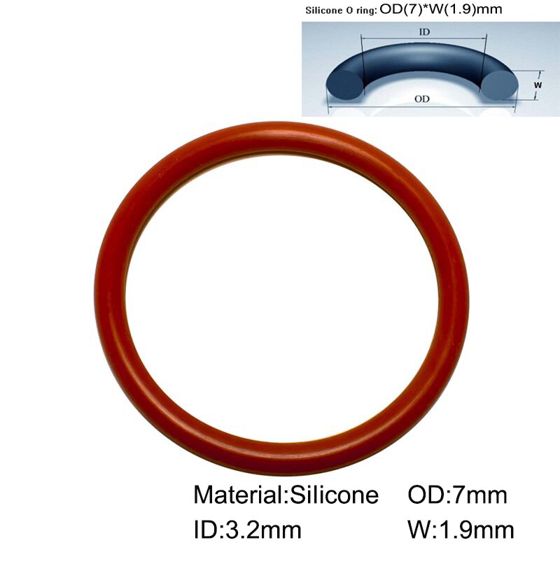 100 stuks 7mm*3.2mm*1.9mm siliconen o-ring dichtun... – Vicedeal