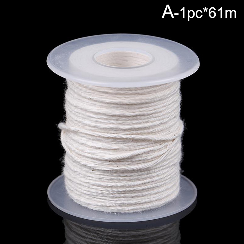 1 Spool of Unwaxed Cotton Square Braid Candle Wick... – Vicedeal