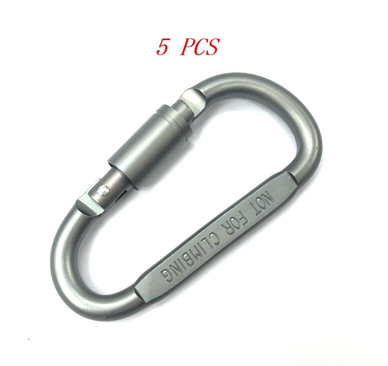D-shaped Carabiner Clip Clasp Spring Hook Keyring ... – Grandado