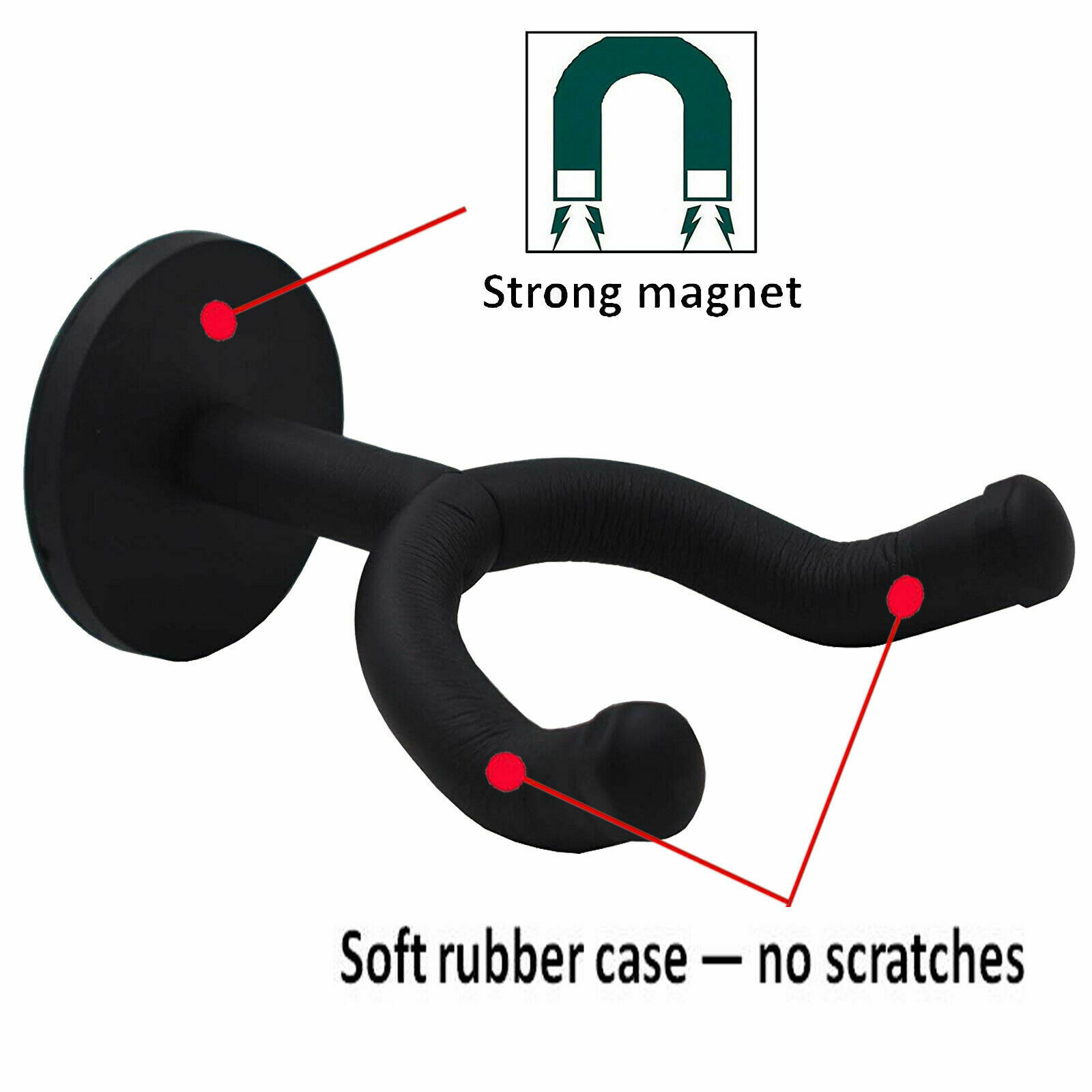 MAGNETIC GUITAR REST Fits All Acoustic and Electri... – Grandado