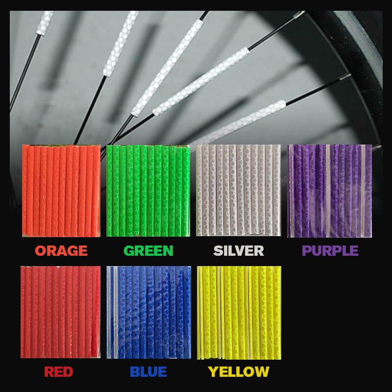 12Pcs Colorful riding Bicycle Wheel Spoke Reflecto... – Grandado