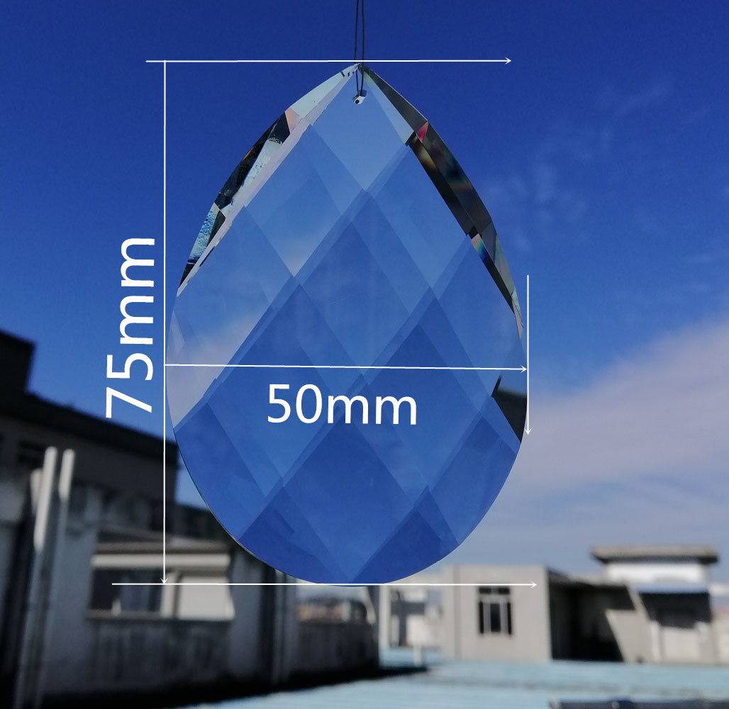 Camal 1PCS 75mm Clear Grid K9 Crystal Glass Hangin... – Grandado