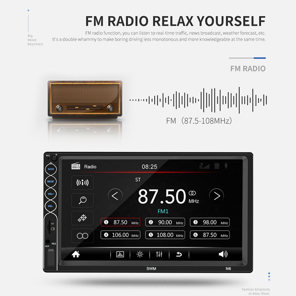 7inch TFT Display Car Bluetooth Stereo FM Radio To... – Grandado