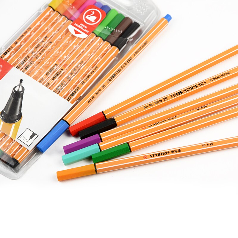 10Pcs Stabilo Point Fine Liner Pennen Classic Line... – Grandado