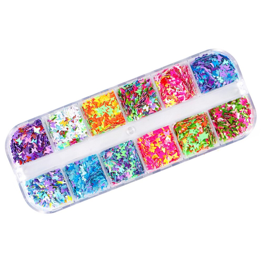 1 Doos Van Nagels Pailletten Sparkly Diy Vlinder P... – Grandado